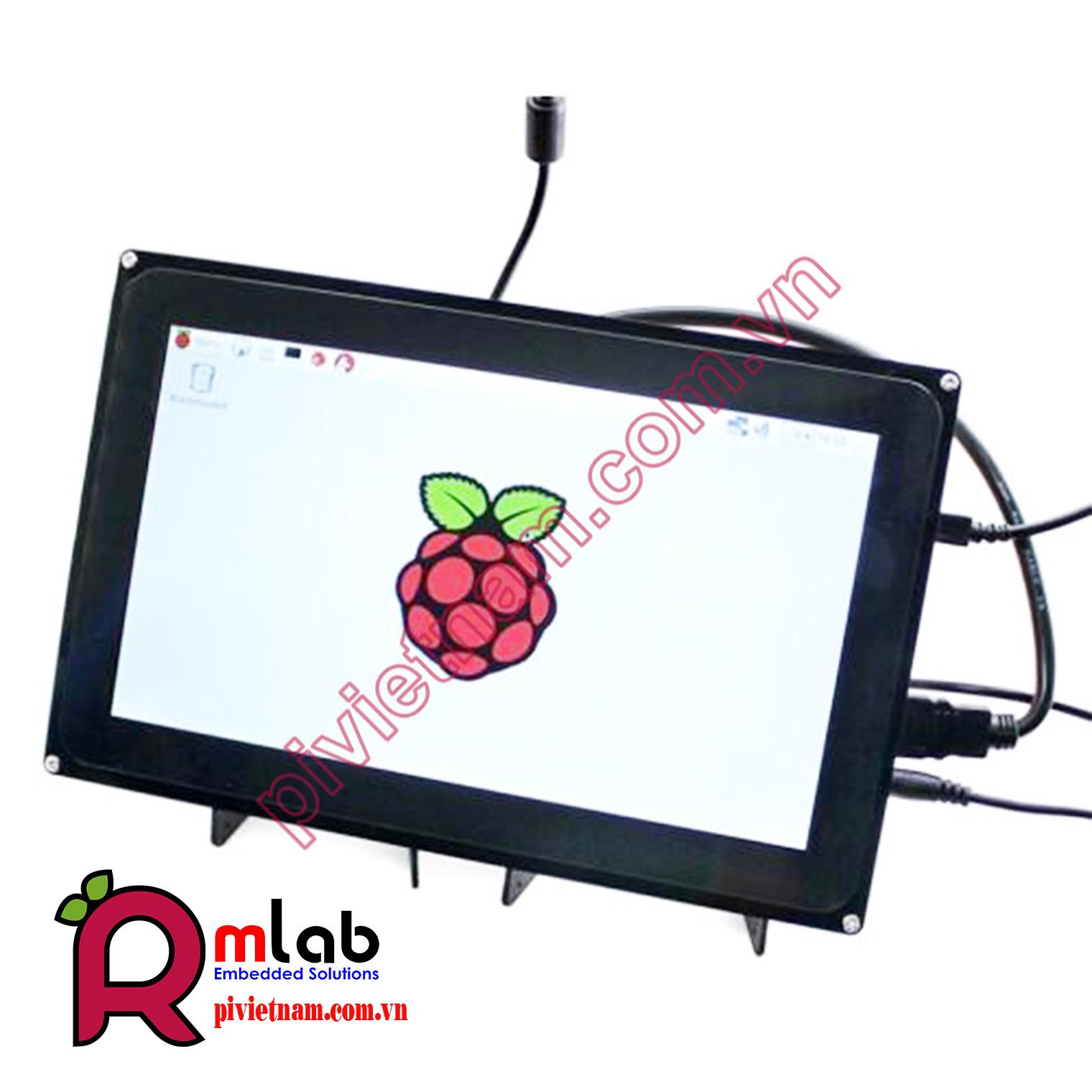 Màn hình LCD 10.1inch HDMI (H) (with case), 1024x600, cảm ứng điện dung Waveshare